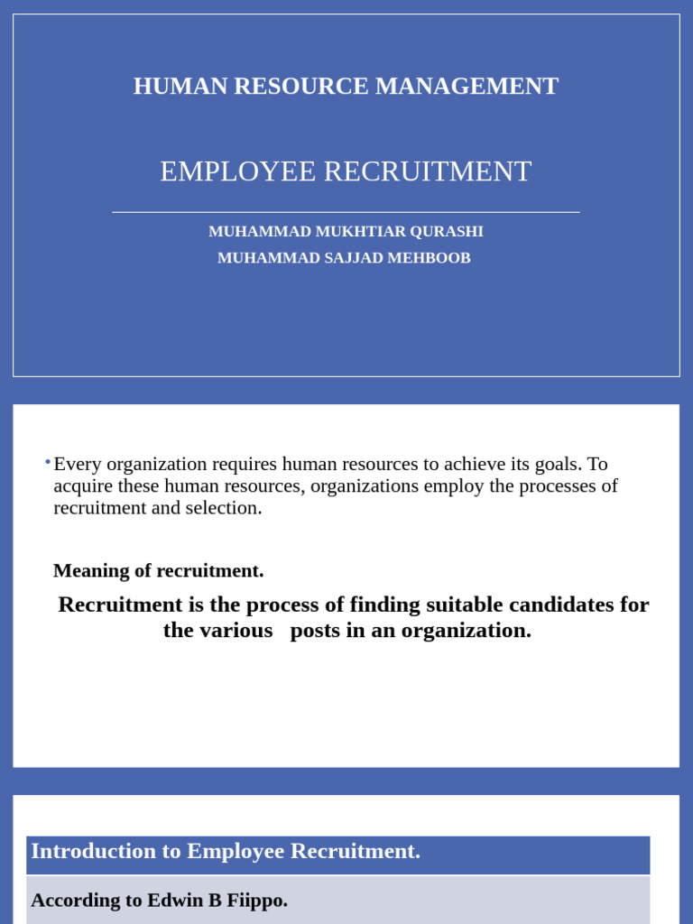 Recruitment Pdf Recruitment Employment