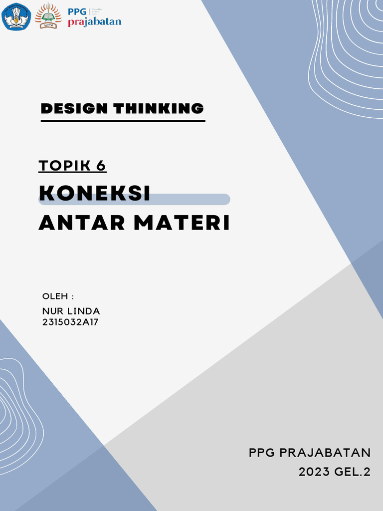 Nurlinda-T6-Koneksi Antar Materi-Design Thinking | PDF
