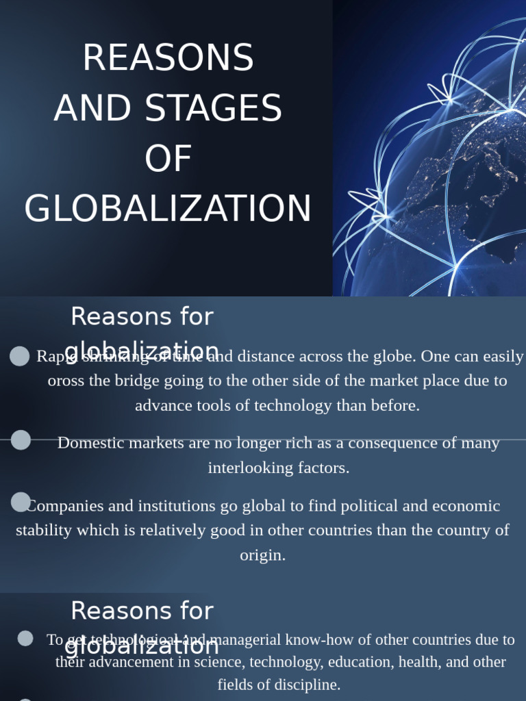 g4 Reason and Stages of Globalization | PDF
