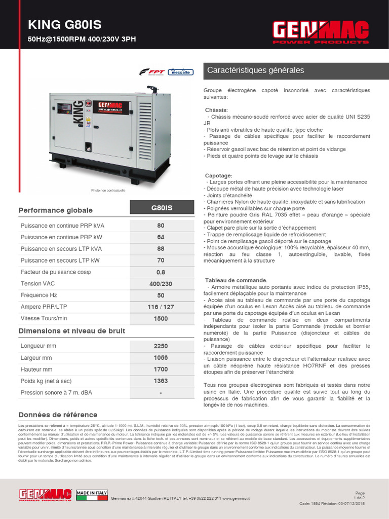 80 Kva Inso Iveco | PDF