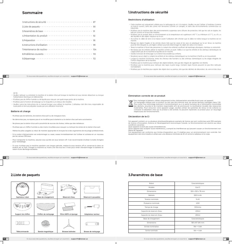 Evol - 3 Manual FR | PDF