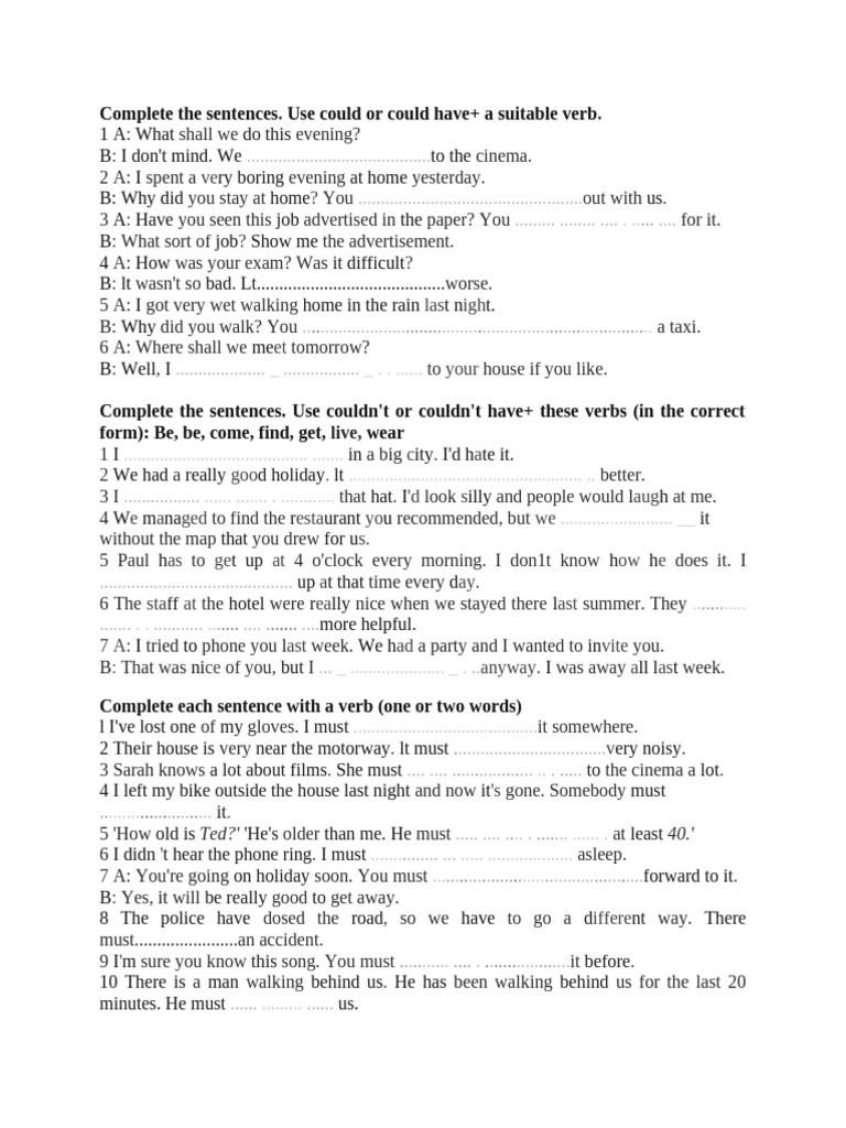 Modal Perfect | PDF