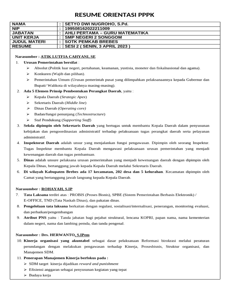 Sesi 2 Senin SETYO DWI NUGROHO | PDF