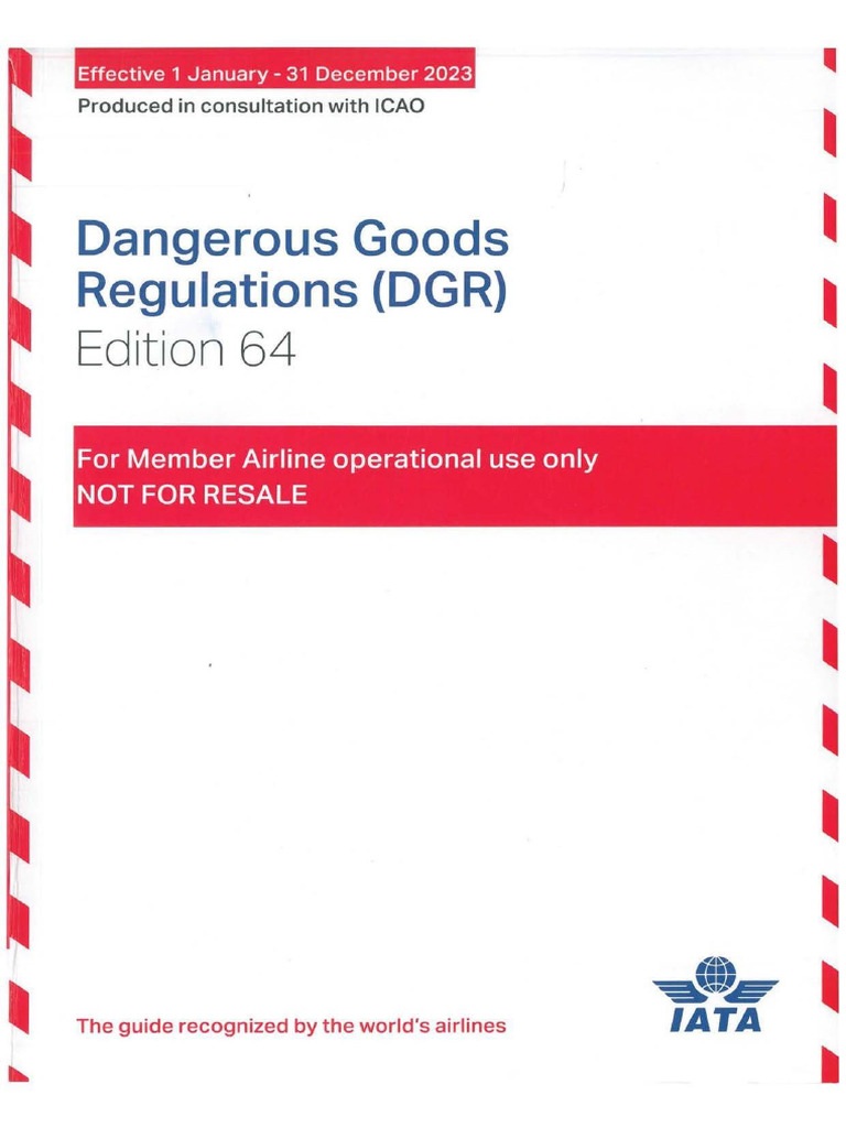 Iata DGR Ed 64 | PDF