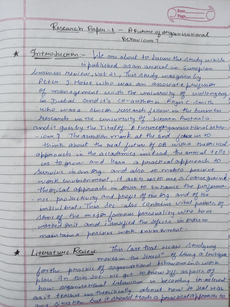 Final OB Assignment | PDF