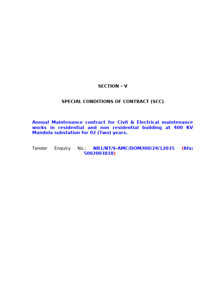 06-Section - V SCC Vol-I | PDF
