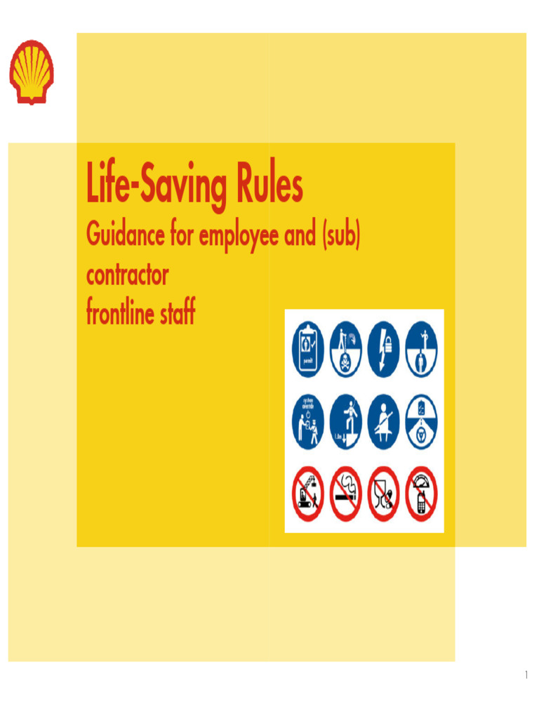 Life-Saving Rules Saving Rules | PDF