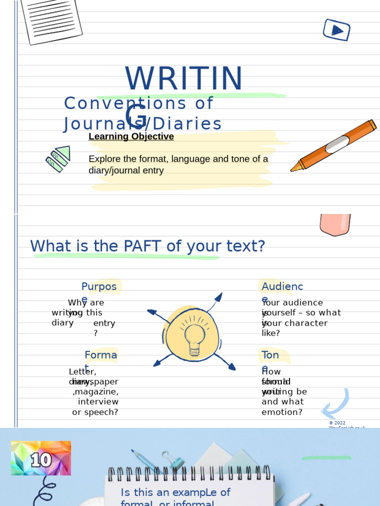 Diary Writing Pdf