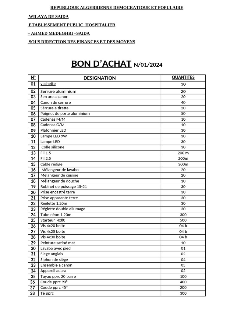 Bon D'achat | PDF