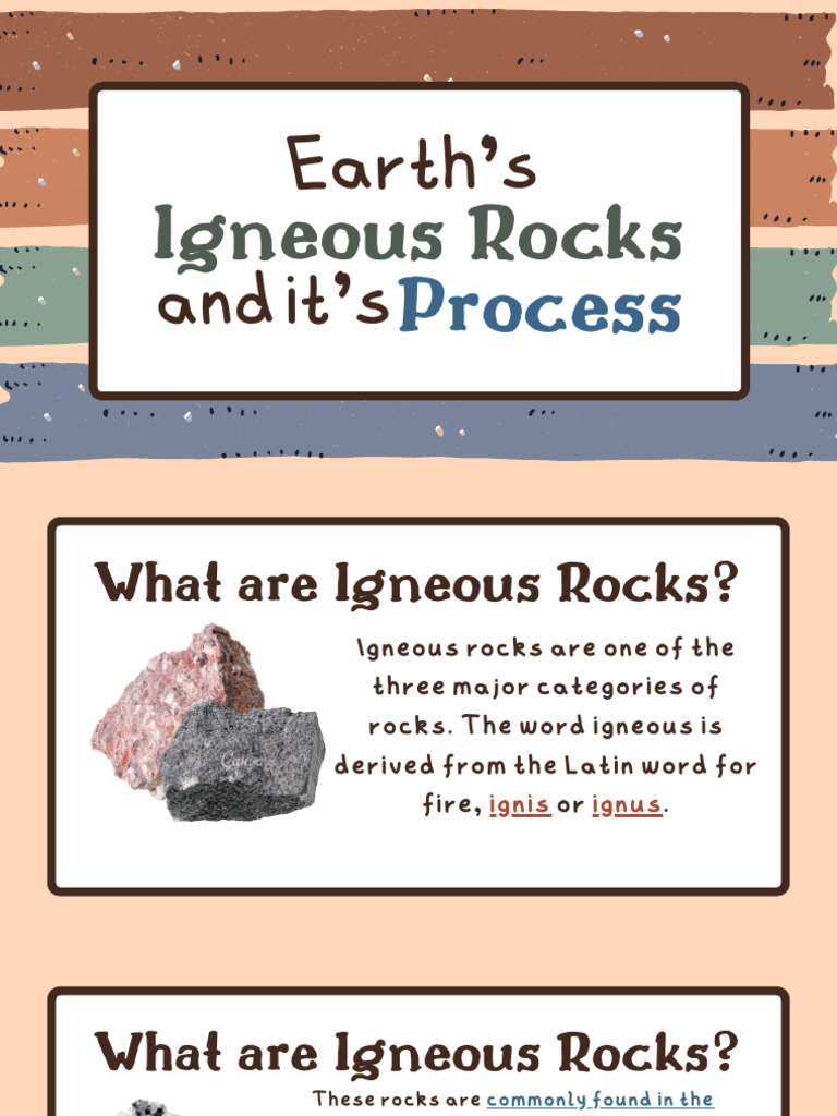 Igneous Rocks and It's Process - 20240921 - 150627 - 0000 | PDF