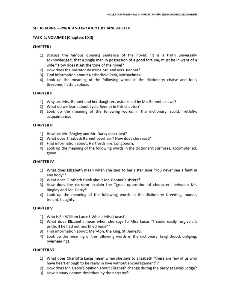 Pride and Prejudice | PDF