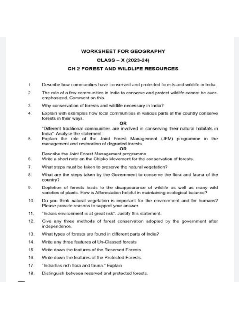Class 10 Geography Extra | PDF