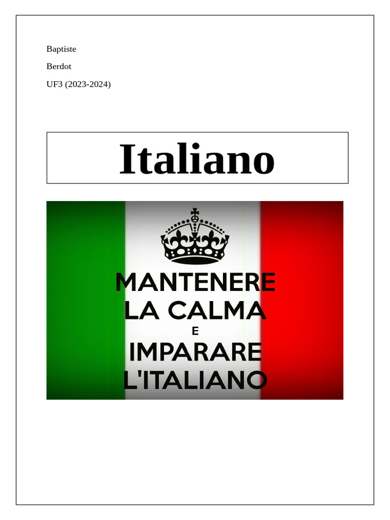 Italiano Uf3 | PDF