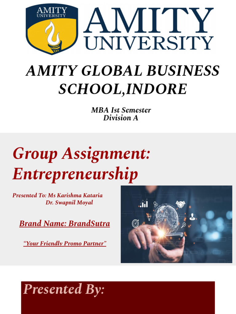 Group Assignment - Entrepreneurship | PDF