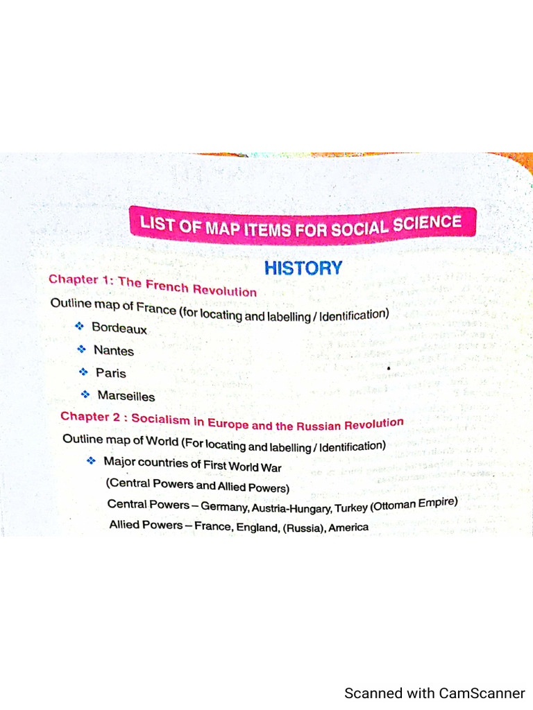 Class IX(His+Geo)Maps. | PDF