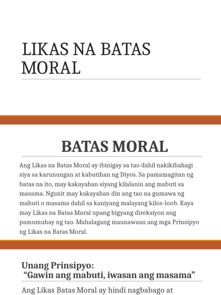Likas-Na-Batas-Moral Grade10 | PDF