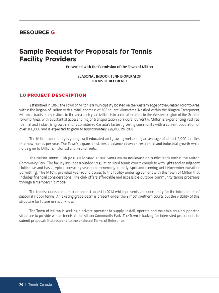 Sample Request For Proposals | PDF