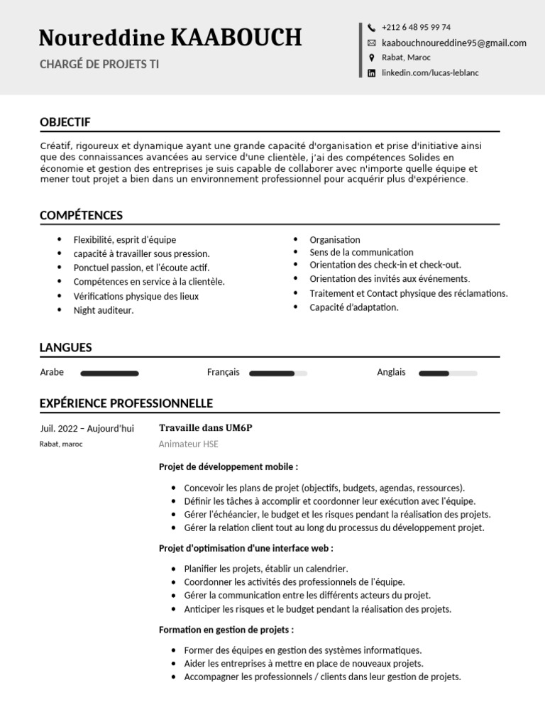 124 Modele CV Canadien | PDF