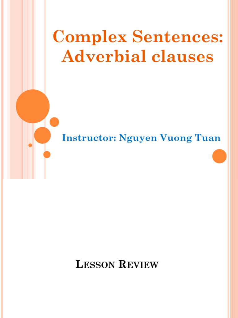 Adverbial Clause | PDF