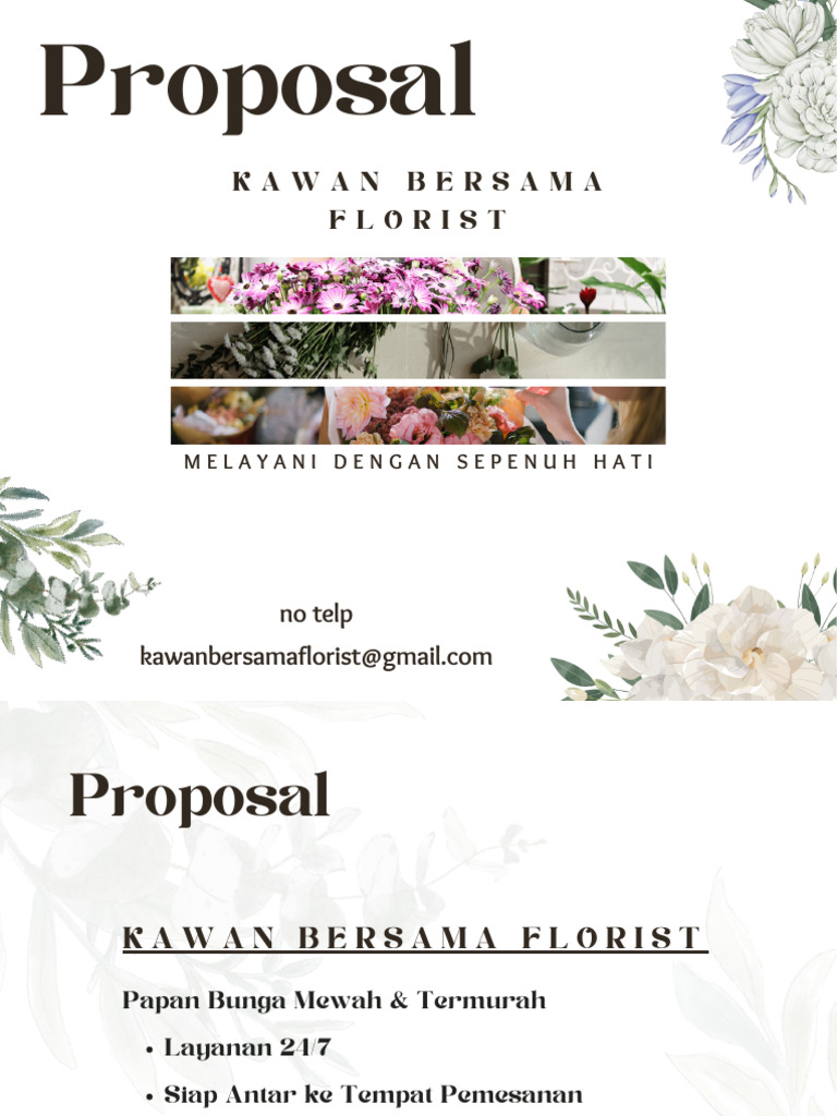 Kawan Bersama Florist Proposal | PDF