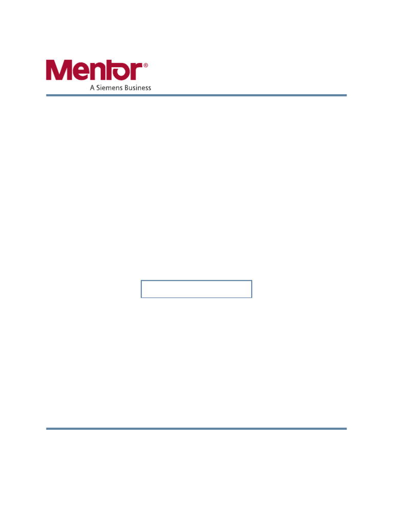 Tessent® MemoryBIST User's Manual | PDF