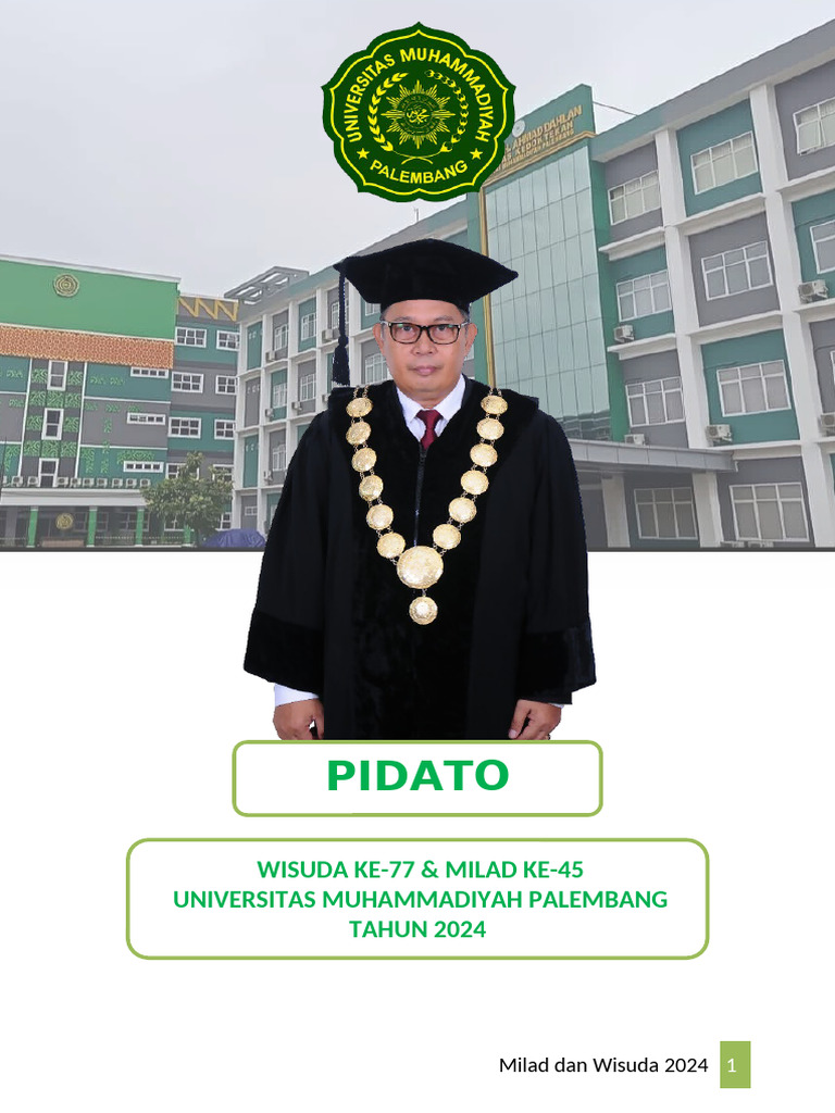 Pidato Milad Dan Wisuda 2024 A5 | PDF