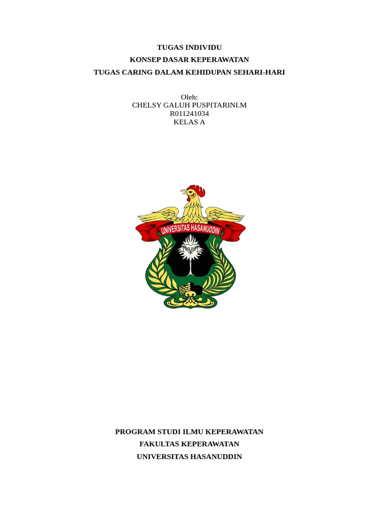 Tugas Individu - KDK - Caring | PDF