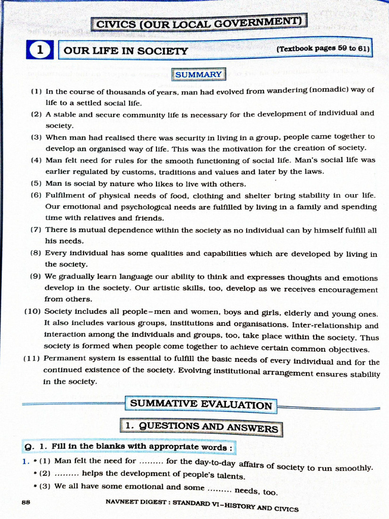 6th Civics Lesson | PDF