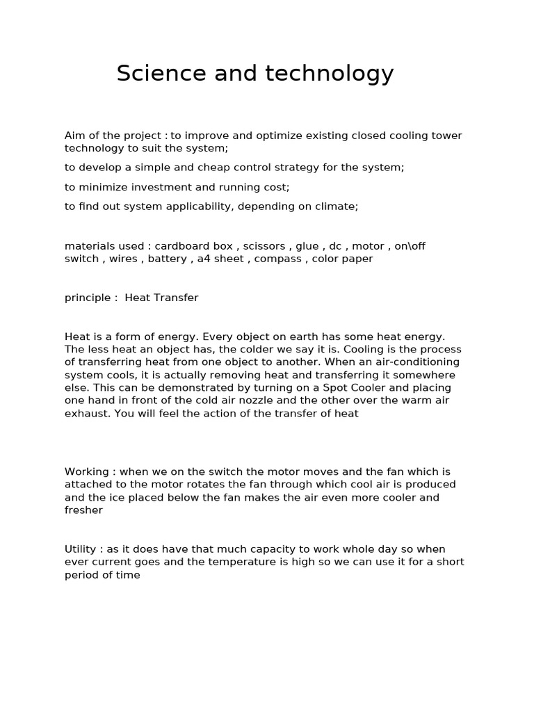 Science and Technology | PDF