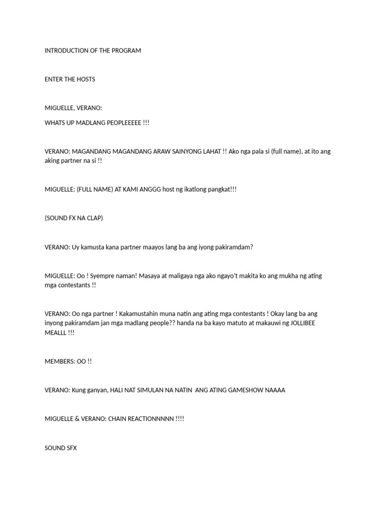 Esp Script q1 g9 | PDF