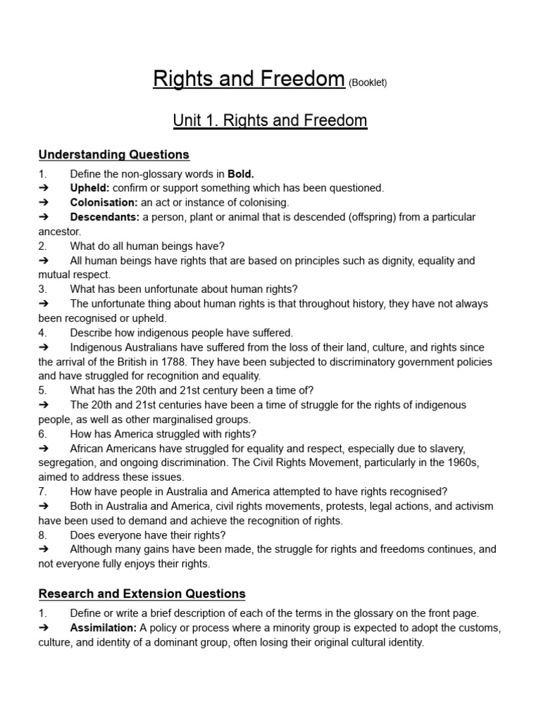 History Human Rights (African American and Aboriginal) | PDF ...