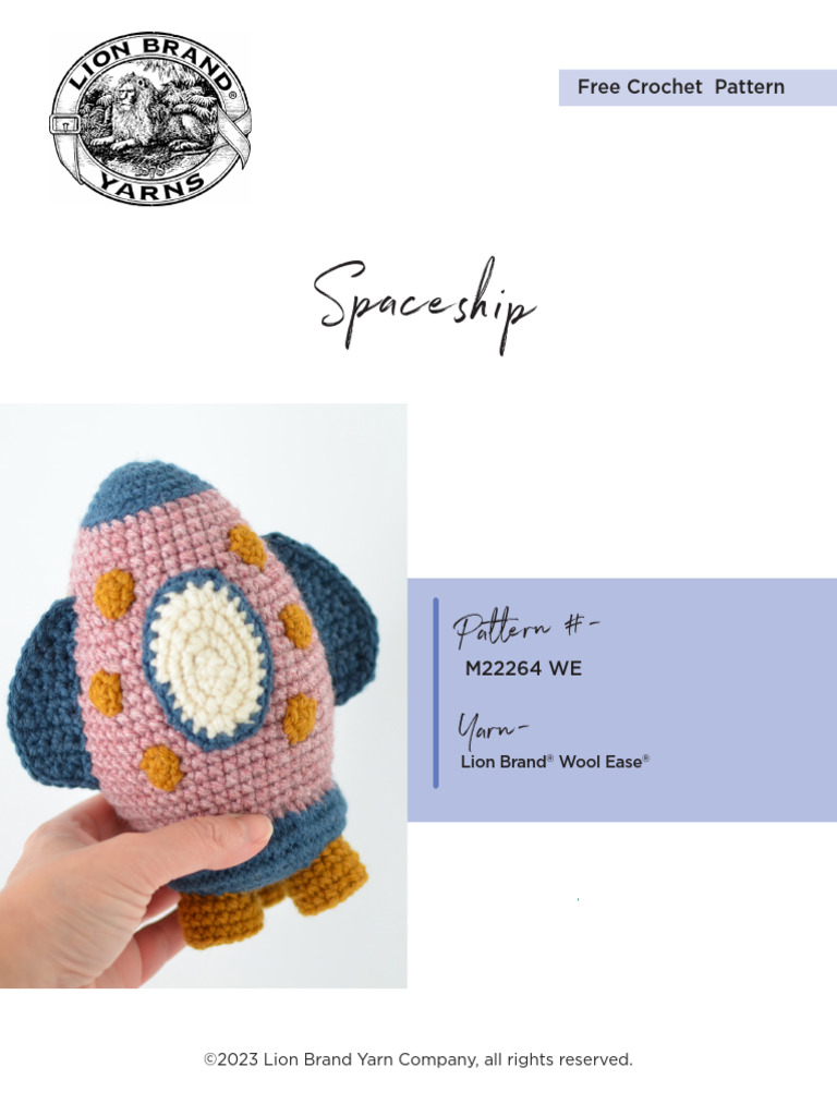 Spaceship Crochet Pattern | PDF | Crochet | Yarn