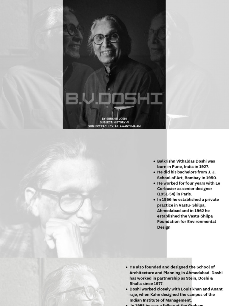 B V Doshi | PDF