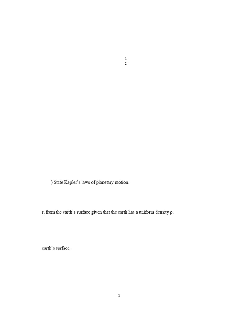 Set 1 - Mechanics Test - 021830 | PDF | Acceleration | Science ...