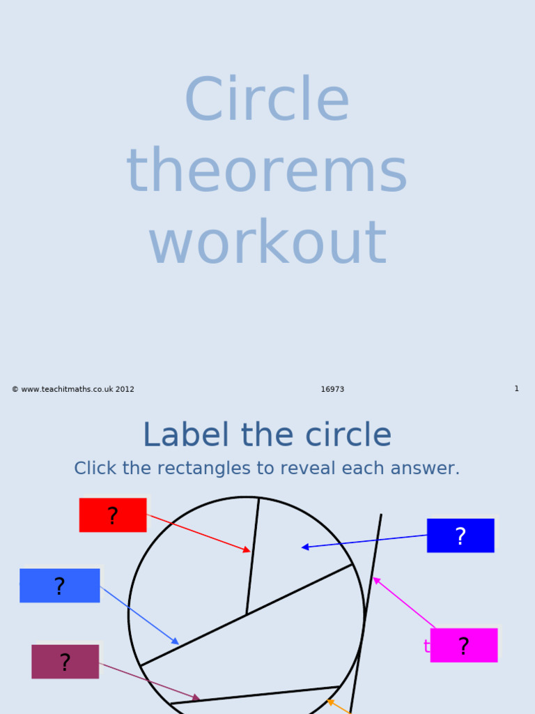 Circletheoremsworkout 1 Pdf