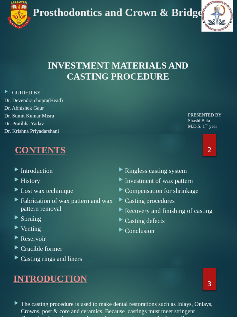 Casting Procedures | PDF