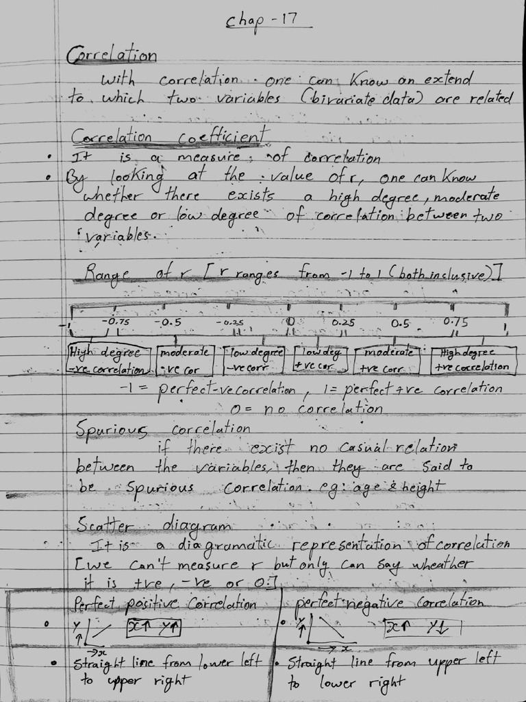 Correlation And Regression Pdf