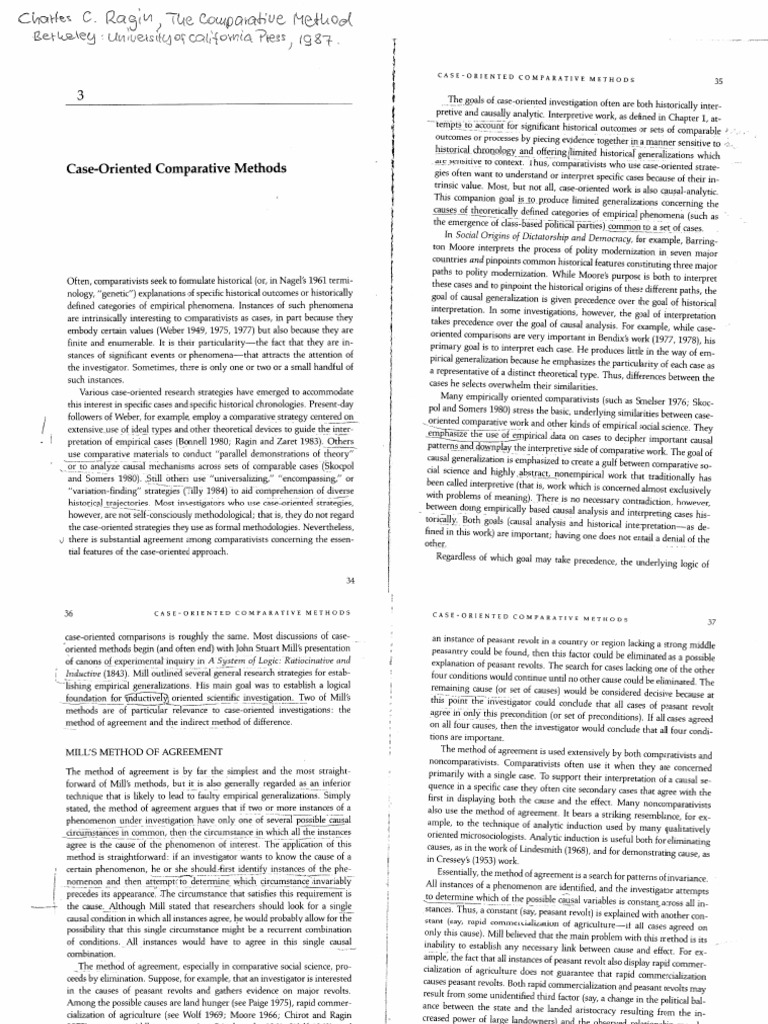 Ragin The Comparative Method | PDF