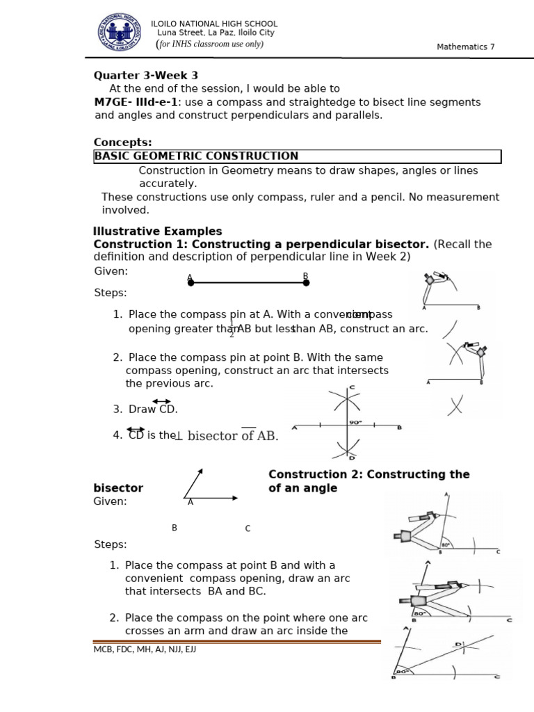 Q3 Math 7 SLK Week 3 | PDF