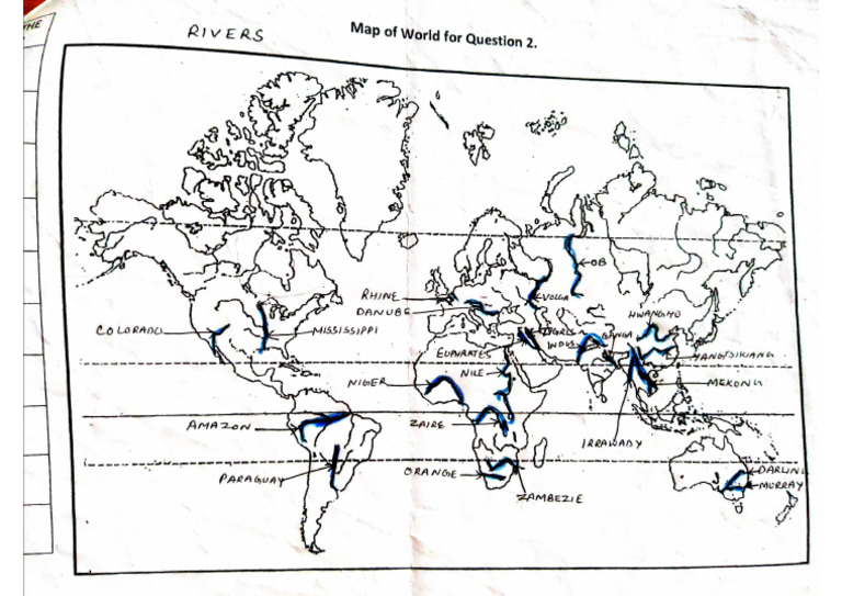 World Map Rivers | PDF