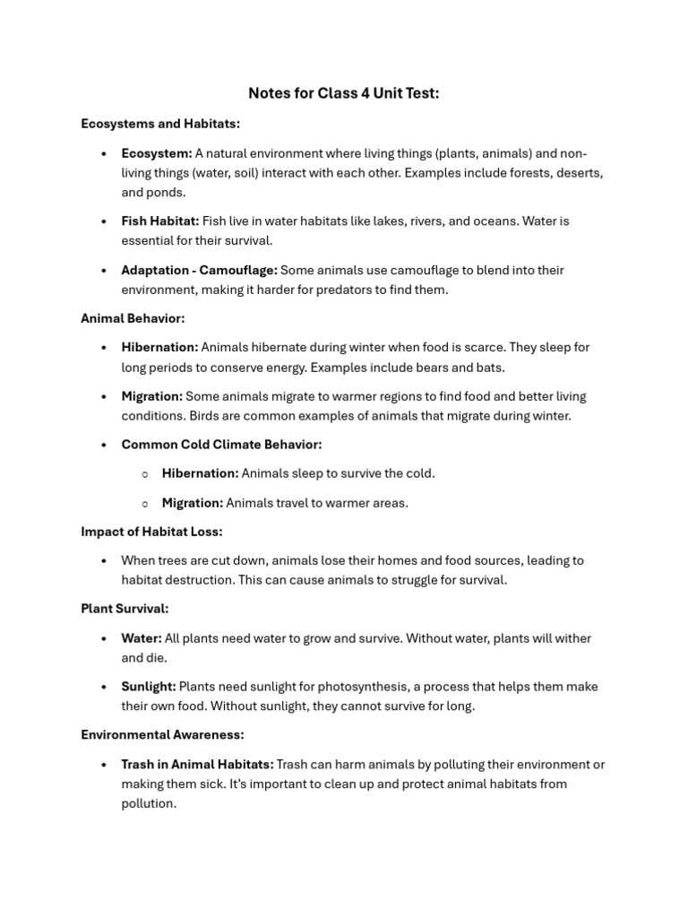 4th science notes | PDF
