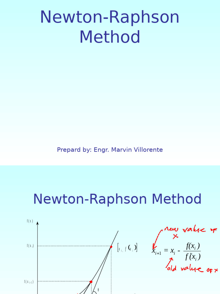 Newton-Raphson Method Explained | PDF | Mathematical Logic | Numerical Analysis