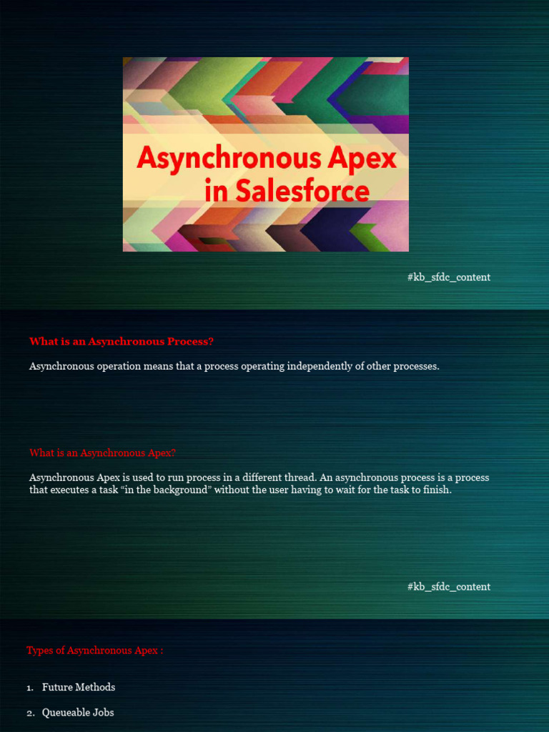 Asynchronous Apex In Salesforce 1720015152 Pdf System Software