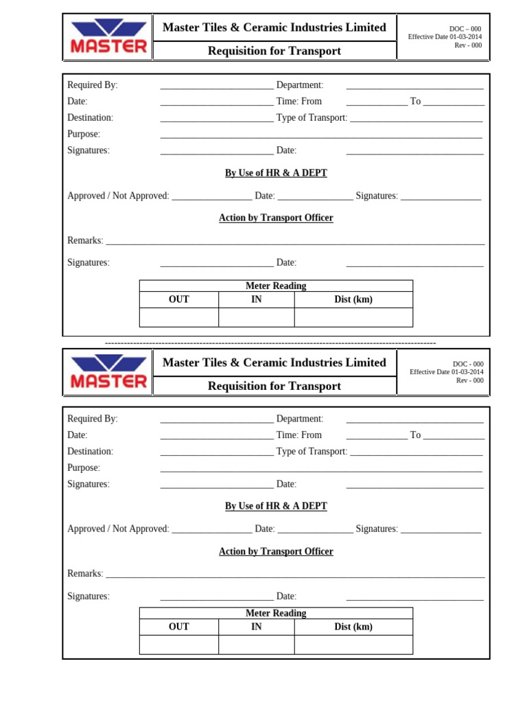 Photocopier Requisition Slip | PDF