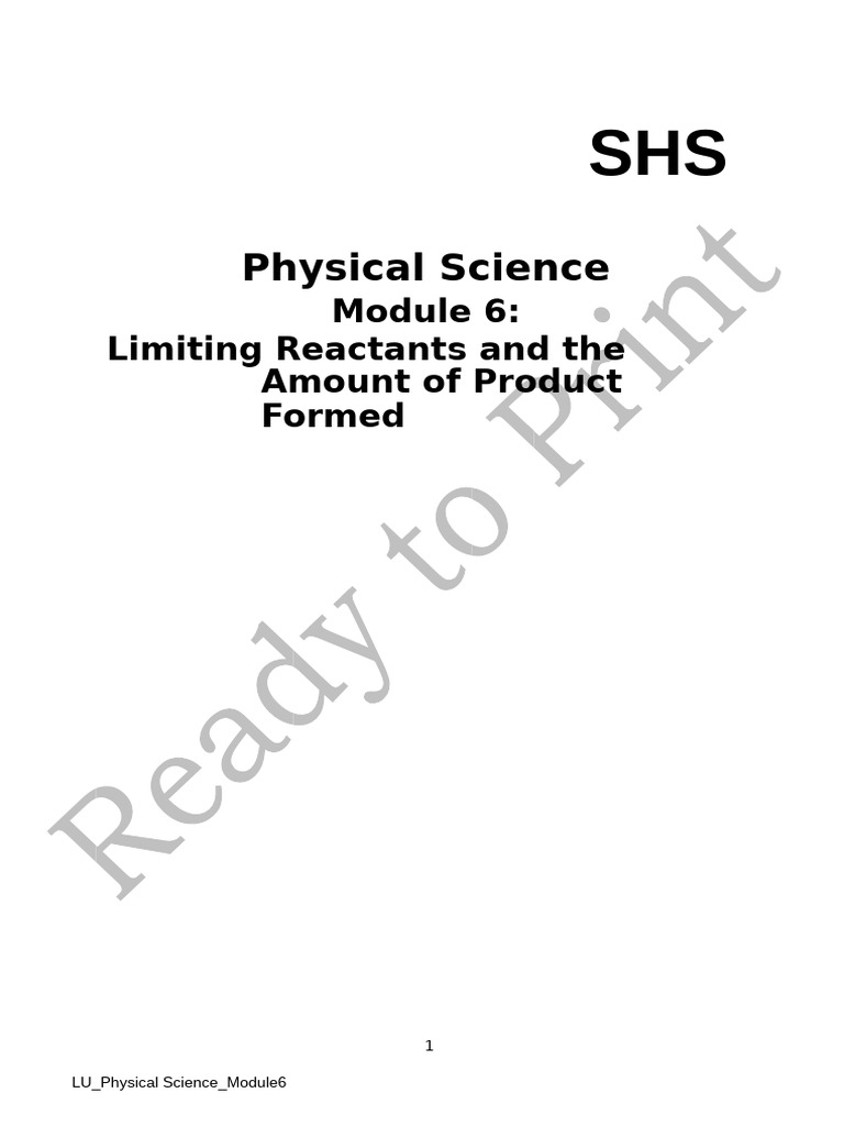 Inbound 2582068778943427492 | PDF | Stoichiometry | Mole (Unit)