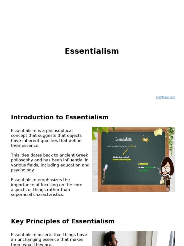 Essentialism | PDF
