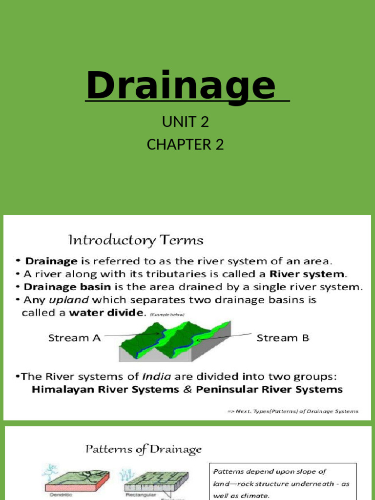 Chapter 2 Drainage | PDF