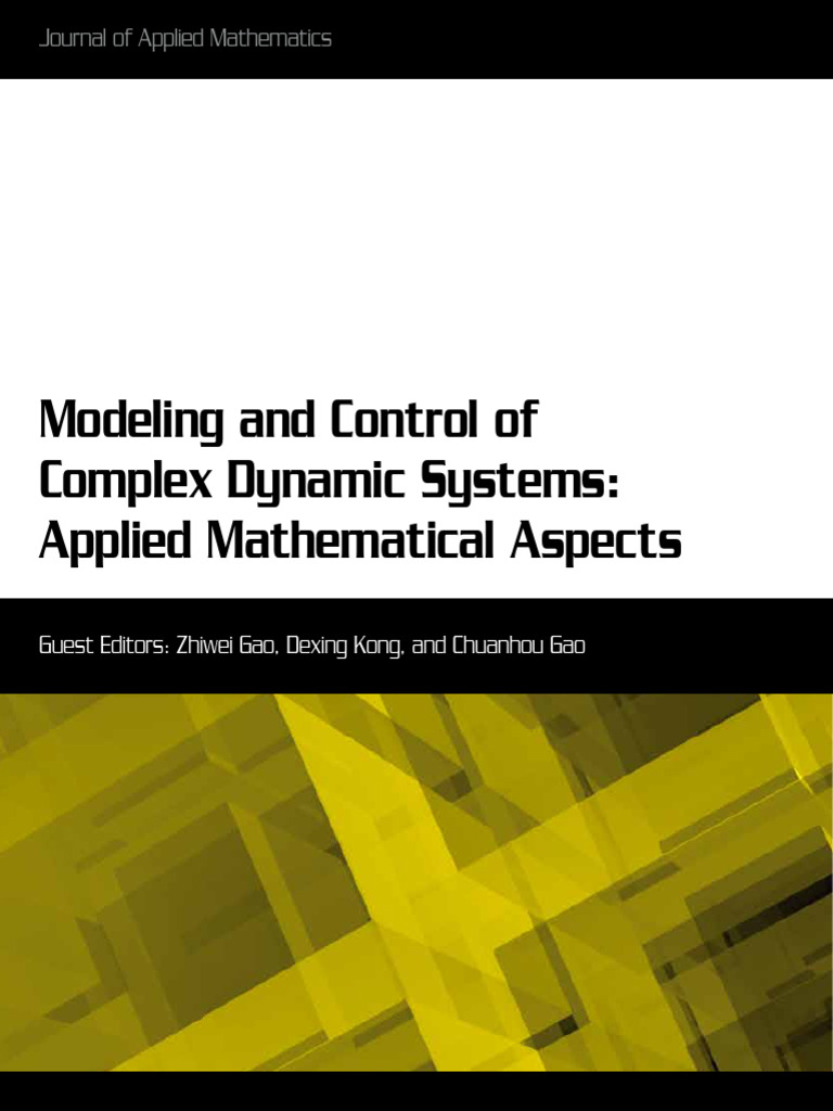 Modeling and Control of Complex Dynamic Systems | PDF