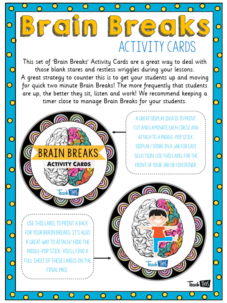 brain-breaks-activity-cards | PDF
