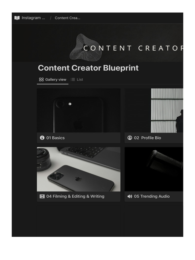 Content Creator Blueprint | PDF